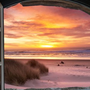 sunset out window - Thebco